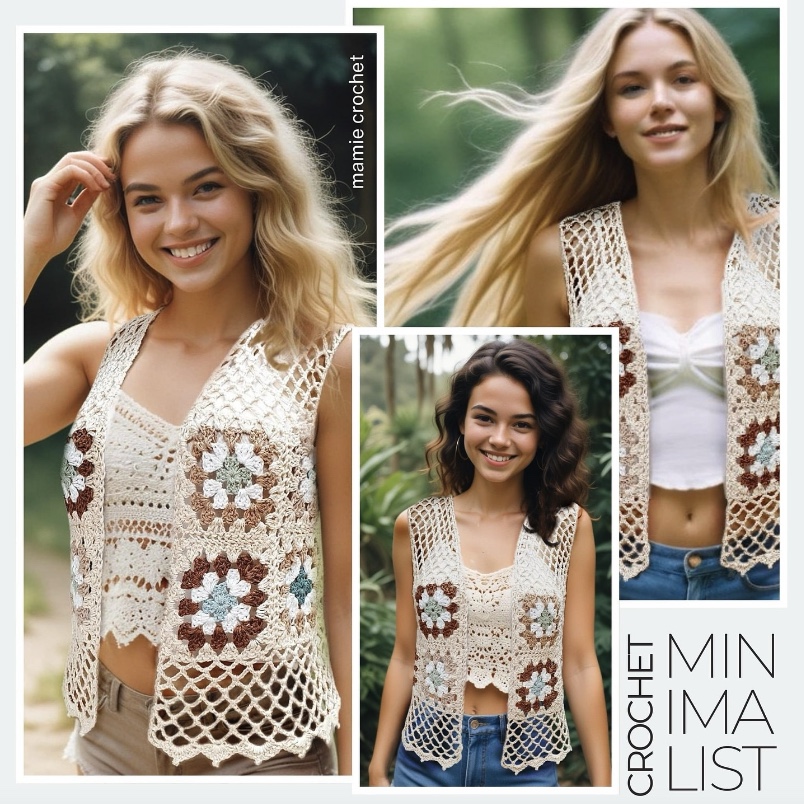 Gilet Elisha Mamie Crochet tuto pdf - Mamie Crochet